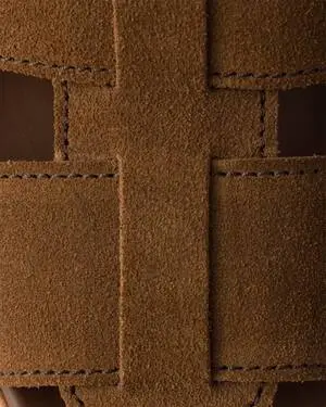 Prada Suede Sandals - Brown
