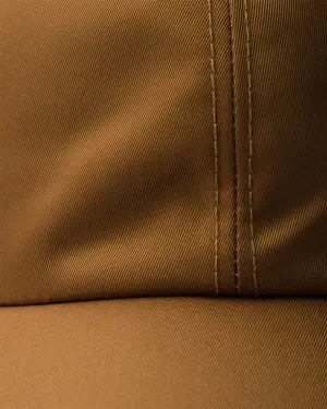 Prada Re-nylon And Leather Baseball Cap - Brown