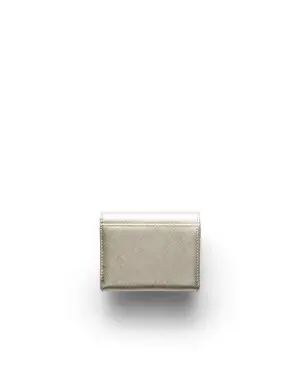 Prada Small Saffiano Leather Wallet - Gold/silver