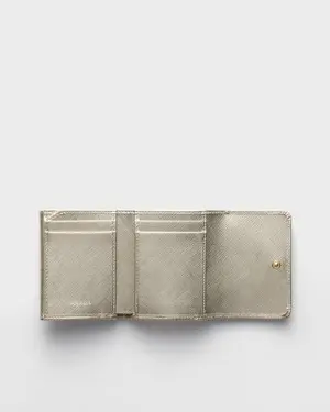 Prada Small Saffiano Leather Wallet - Pyrite