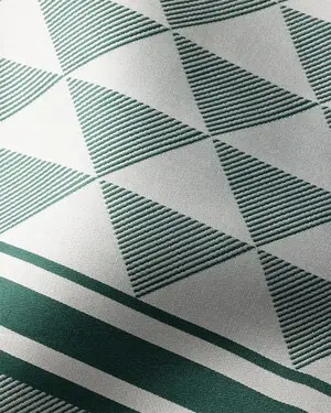 Prada Jacquard Silk Scarf 90 - Green