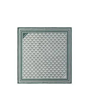 Prada Jacquard Silk Scarf 90 - Green