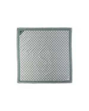 Prada Jacquard Silk Scarf 55 - Green