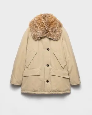 Prada Medium-weight Old Panama Cotton Down Jacket - Cord