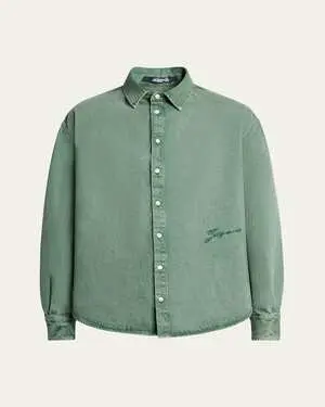 Jacquemus De-nimes Simon Casual Button-down Shirt - Green