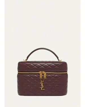 Saint Laurent Gaby Large Vanity Bag - Wine