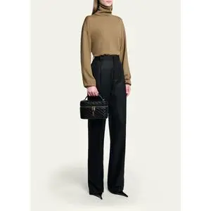 Saint Laurent Gaby Large Vanity Bag - Wine