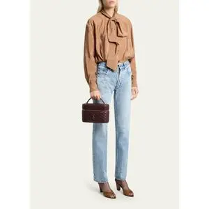 Saint Laurent Gaby Large Vanity Bag - Wine