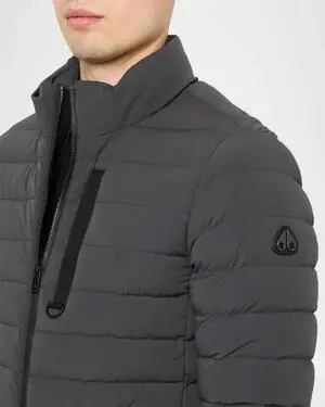 Moose Knuckles Laki Channel-quilt Jacket - Cement