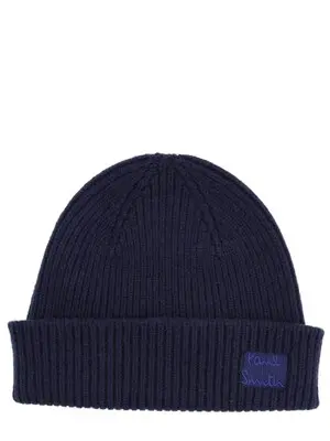 Paul Smith Cashmere And Wool Cap - Blue