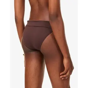Melissa Odabash Overlay-waist Bikini Bottom - Brown