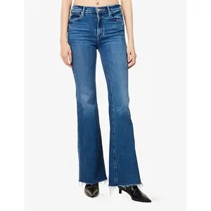 MOTHER The Doozy Sneak Fray Flared Jeans - Lets Split