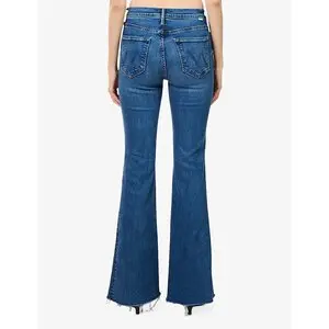 MOTHER The Doozy Sneak Fray Flared Jeans - Lets Split