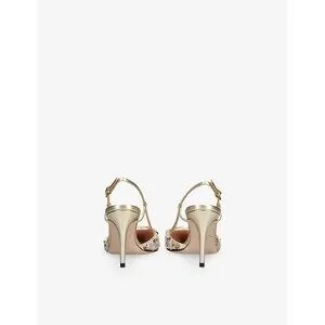 Valentino Garavani Vlogo Signature 80 Sequin-embellished Slingback Pumps