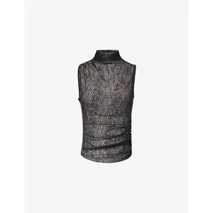Veronica Beard Mylie Sleeveless Lace Top