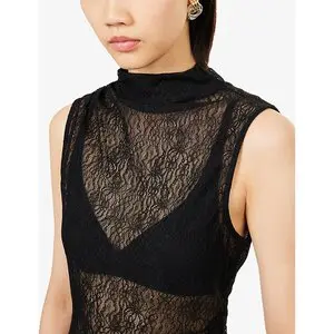Veronica Beard Mylie Sleeveless Lace Top