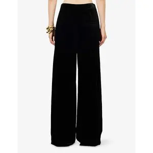 Veronica Beard Alex Wide-leg Woven Trousers