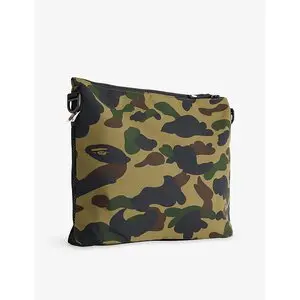 A BATHING APE 1st Camo Woven Sacoche Bag - Green
