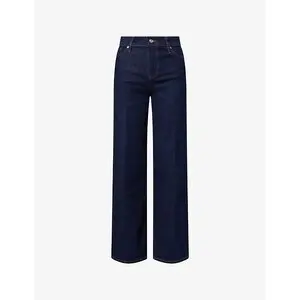 FRAME Le Slim Palazzo Wide-leg Stretch-denim Blend Jeans - Rinse