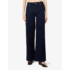 FRAME Le Slim Palazzo Wide-leg Stretch-denim Blend Jeans - Rinse
