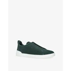 Zegna Triple Stitch™ Suede Trainers - Teal
