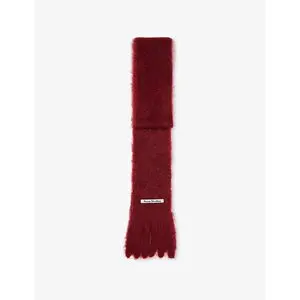 Acne Studios Skinny Fringe Wool Scarf