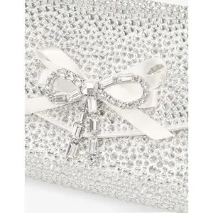 JIMMY CHOO Satin Clutch Bag With Bow