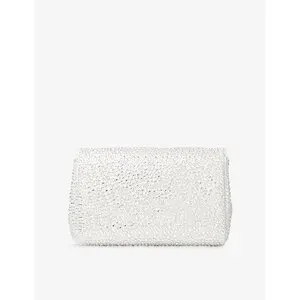 JIMMY CHOO Satin Clutch Bag With Bow