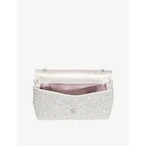 JIMMY CHOO Satin Clutch Bag With Bow