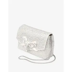 JIMMY CHOO Satin Clutch Bag With Bow
