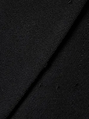 Tibi Double-breasted Wool-blend Twill And Silk-organza Blazer