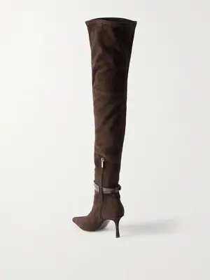JIMMY CHOO Camie 85 Over-the-knee Boots - Brown