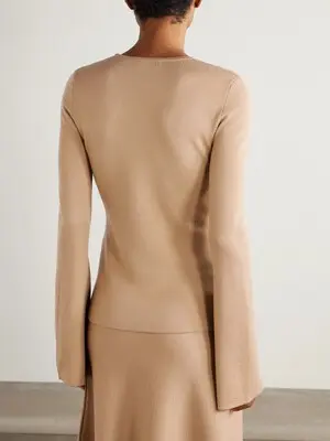 Gabriela Hearst Mason Wool, Silk And Cashmere-blend Sweater - Brown