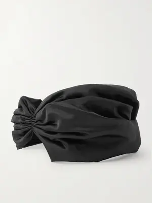 JENNIFER BEHR Dinah Gathered Headband - Black