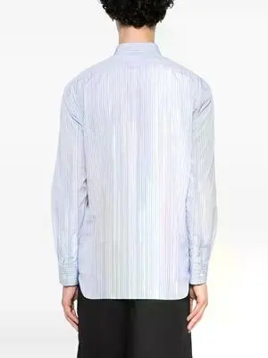 Comme Des Garçons Colour-block Striped Shirt