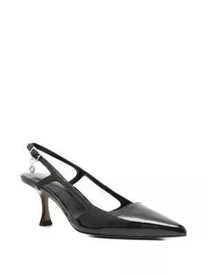 Maje Pointed-toe Slingback Pumps - Black