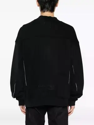 Asics Graphic-embroidered Sweatshirt - Black