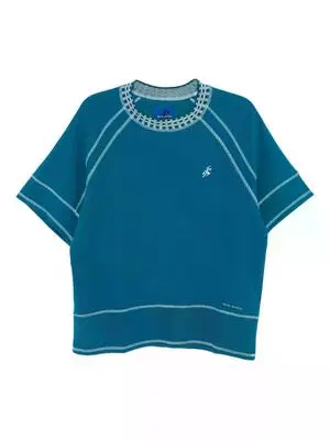 Asics Slogan-embroidered T-shirt