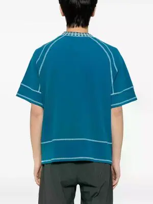 Asics Slogan-embroidered T-shirt