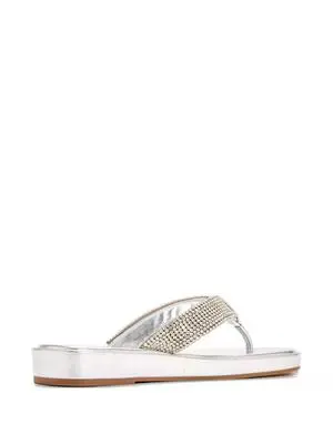 Schutz Crystal-embellished Platform Sandals