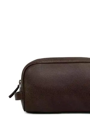 Barbour Leather Wash Bag