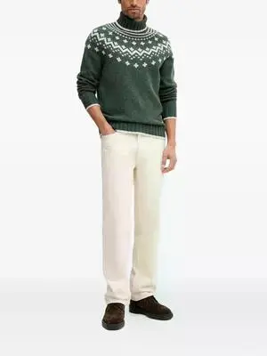 Barbour Patterned Turtleneck Sweater