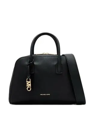 Michael Kors Top-handle Satchel With Logo Plaque