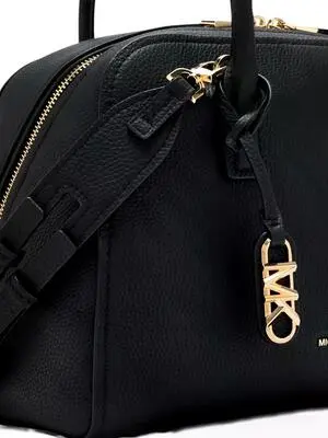 Michael Kors Top-handle Satchel With Logo Plaque