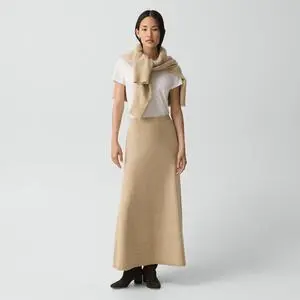 Beige Long Skirts