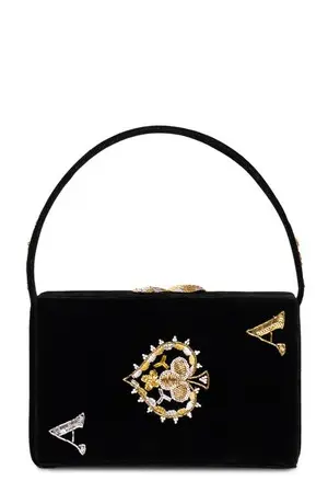 SIMITRI Poker Handheld Clutch - Black