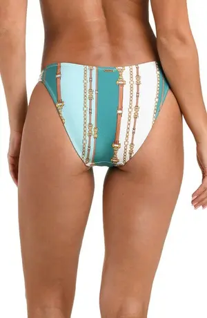 L'Agence Striped Bikini Bottom