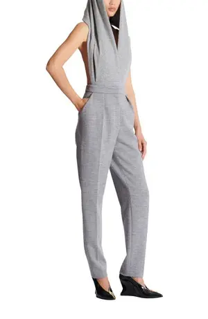 Balmain Tailored Cotton Knit Trousers - Grey