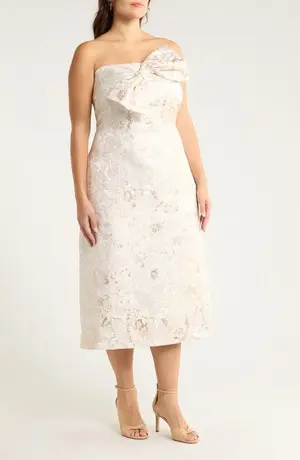 SUGARLIPS Lola Jacquard Strapless Dress