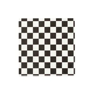 JOLLITY & CO Checkered Cocktail Napkins - The Classic